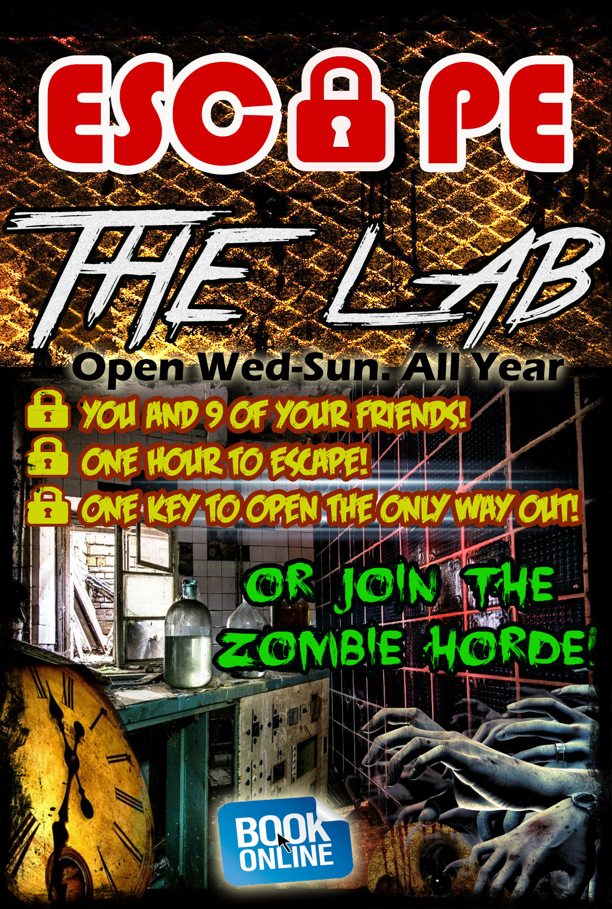 Escape the Lab Currently Closed - Creepy Hollow Houston Haunted House